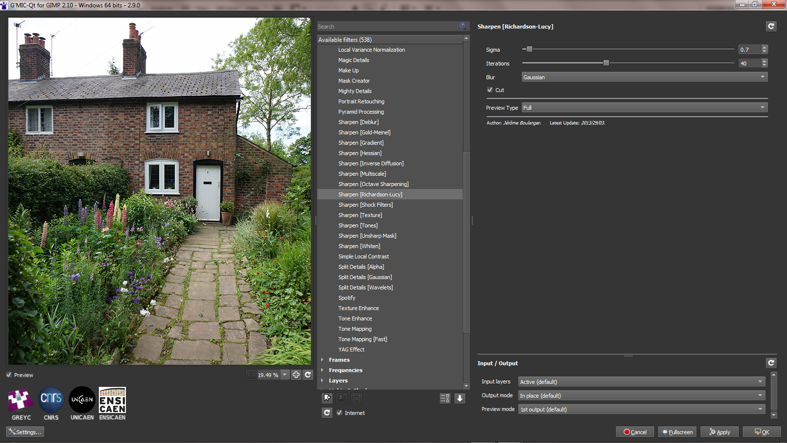 Deconvolution Sharpening - Professor Morison's Astronomy Digest