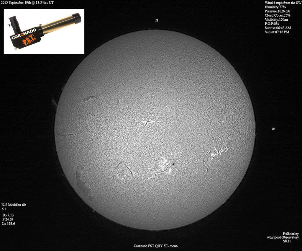 Thoughts about Solar Imaging - Professor Morison's Astronomy Digest