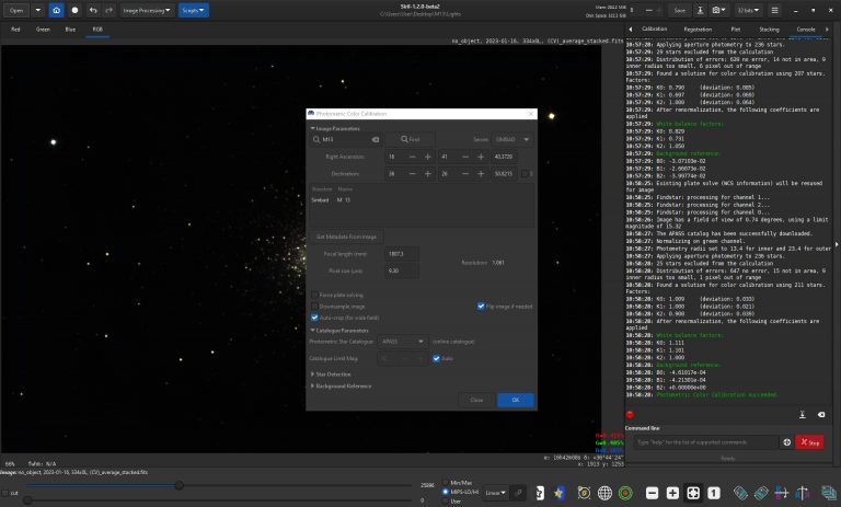 The best free astronomical data image processing software: ASTAP and ...