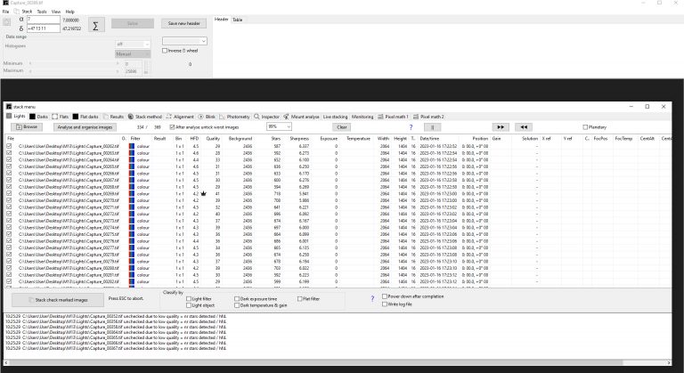 The best free astronomical data image processing software: ASTAP and ...